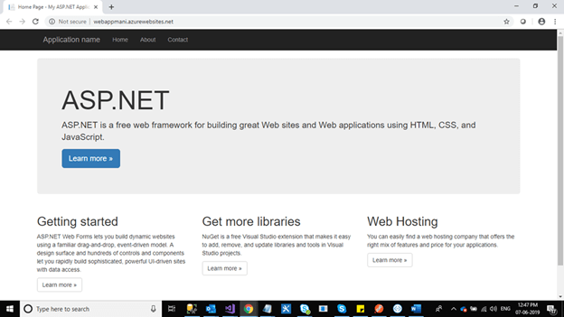How To Publish ASP.NET Web Application On Azure Portal Using App Services